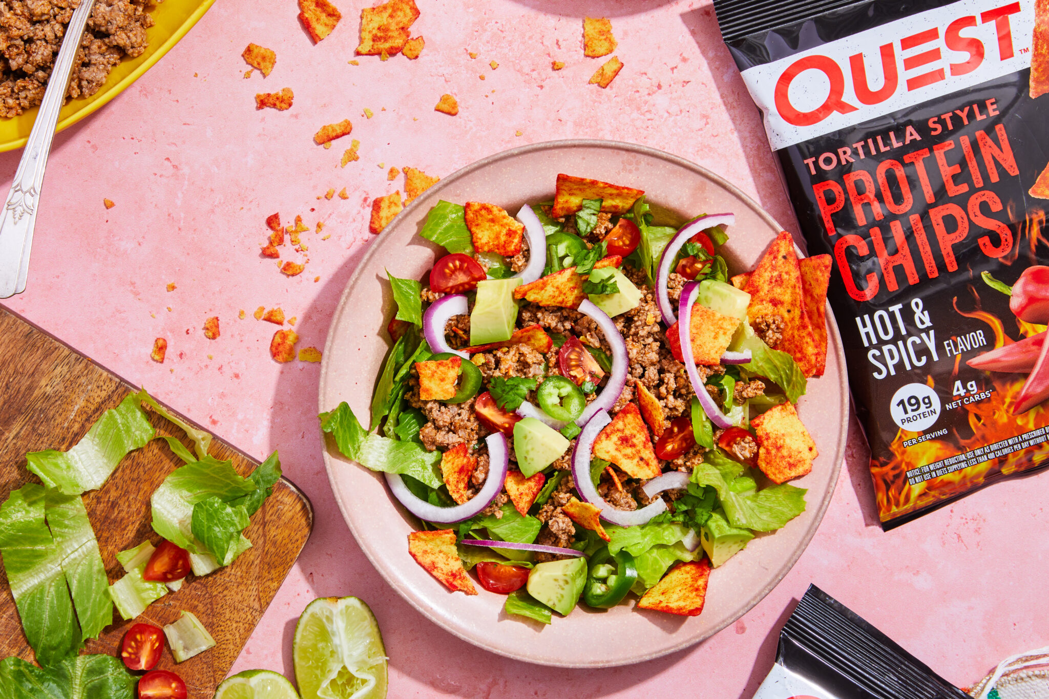 Questified Sizzling Spicy Taco Salad Fit Lifestyle International Questified Sizzling Spicy Taco Salad Fit Lifestyle International